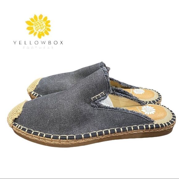 Yellow Box | Shoes | Newyellow Box Lazaro Blackdenim Slide Sandals ...